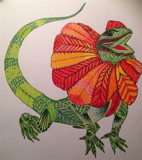 Image result for Simple Lizard On a Tree Drawing Images
