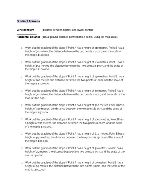 Image result for Math Gradient Questions