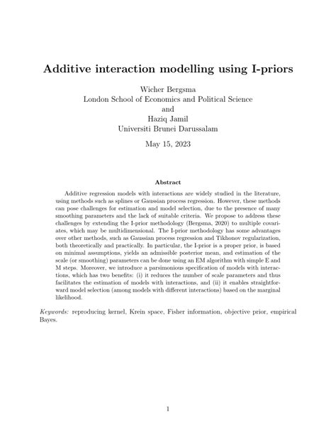 Image result for Additive Interaction Model