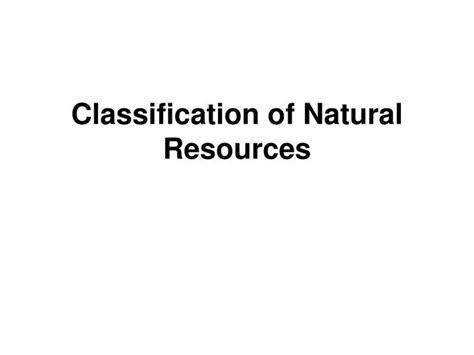 Image result for Classification of Natural Resources