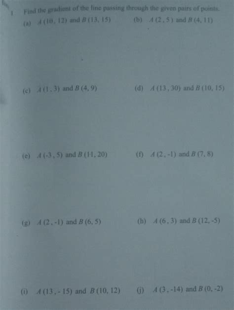 Image result for Math Gradient Questions