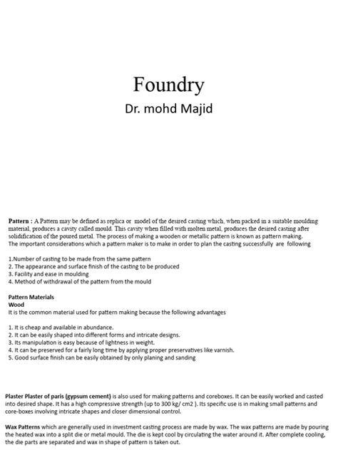 Image result for Foundry Pattern Making