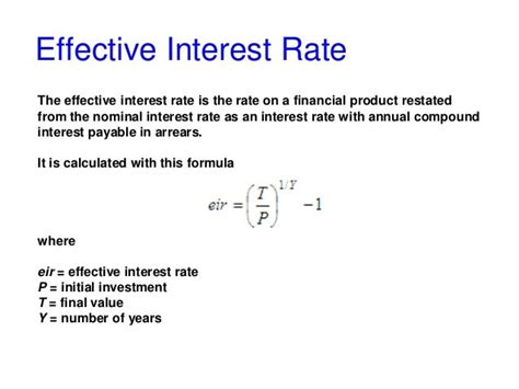 Image result for Effective Rate Formula