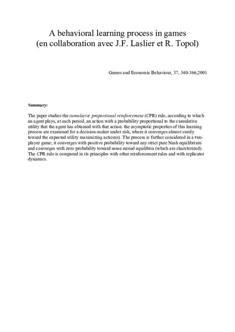 Image result for Behavioral Learning Process