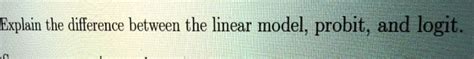 Image result for Difference Between Probit and Logit