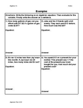 Image result for One Step Equation Word Problem