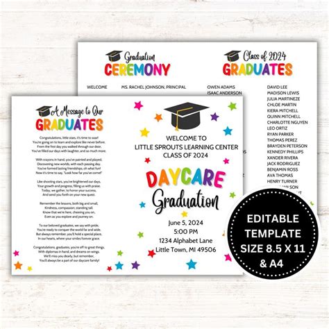 Image result for Pre-K Graduation Program Sample