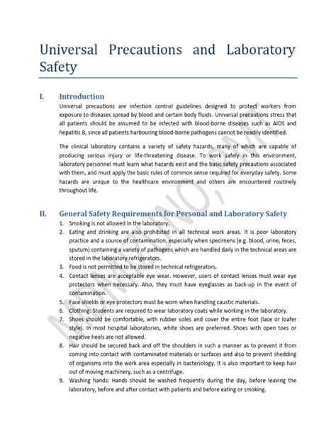 Image result for Universal Precautions Lab