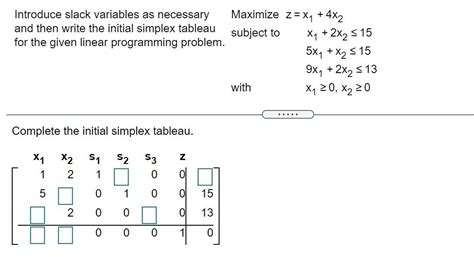 Image result for Slack Variable in Linear Programming