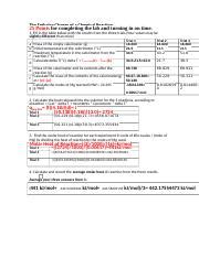 Image result for Enthalpy Change Lab