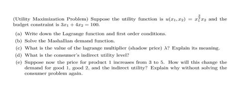 Image result for Utility Maximization Problem