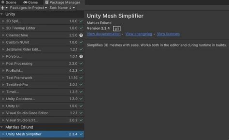 Image result for Unity Mesh Simplify
