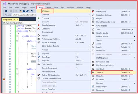 Image result for Visual Studio Debug On Multi Thread