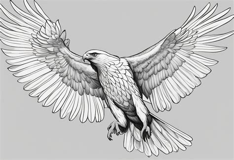 Image result for Hawk Drawing Brid