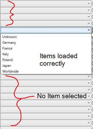 Image result for Binding ComboBox WPF SQL