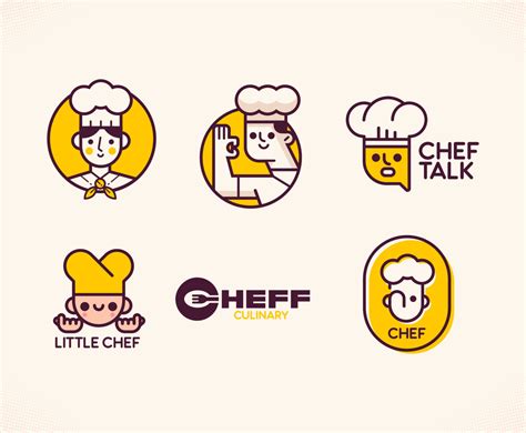 Chef And Restaurant Logo Set Vector Art & Graphics | freevector.com