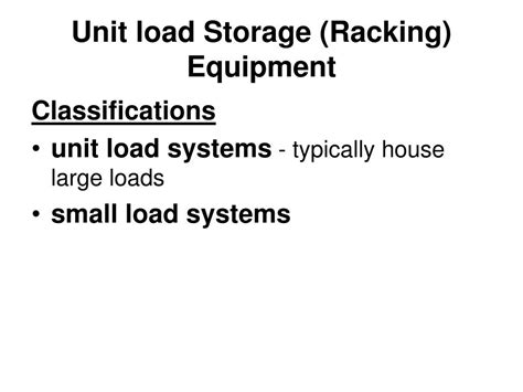 Image result for Unit Load Design Example