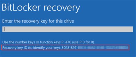 Image result for BitLocker Recovery Key Numerical Password