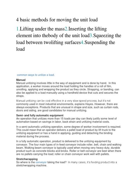 Image result for Unit Load Approach