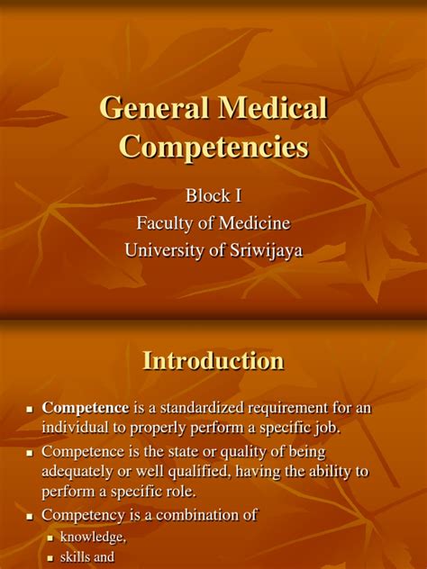 Image result for Medical Competency Examples