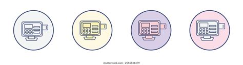 Image result for POS System Line Vector Image