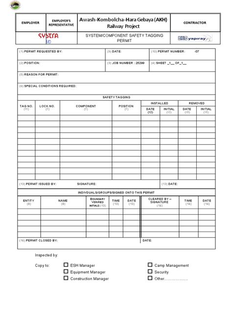 Image result for Lock Out Tag Out Form