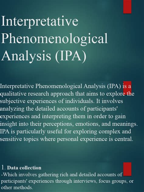 Image result for Interpretive Phenomenological Analysis Method