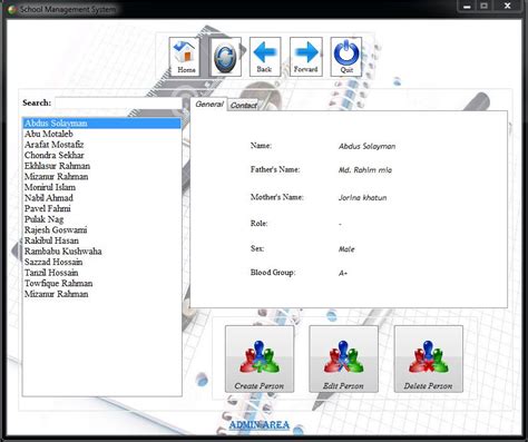 Image result for School Management System Project Java