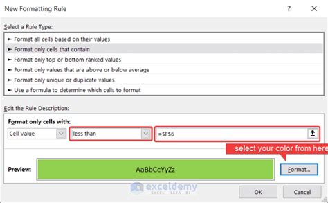Image result for How to Color Code a Cell Based On Value
