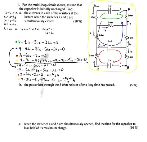 Image result for Multi-Loop Circuits Finding Currents