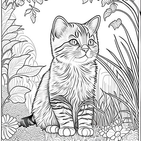 Image result for Cat Drawing Coloring