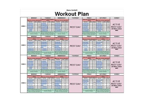 Image result for Workout Program 4 Days a Week