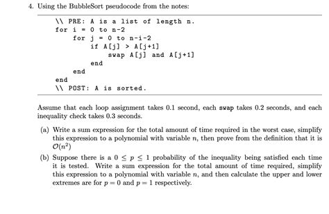 Image result for Bubble Sort Pseudocode Examples and Answers