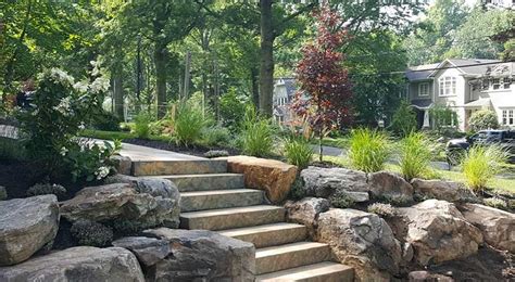 Image result for How to Set Stone Landscape Steps