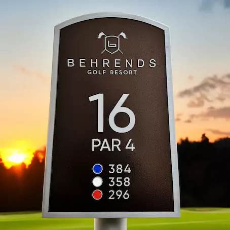Image result for Golf Course Signage