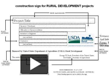 Image result for USDA Rural Development Construction Sign