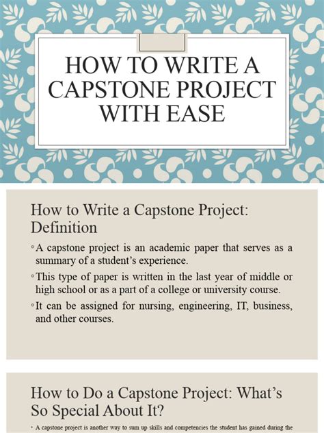 Image result for Capstone Projects Guide and Examples