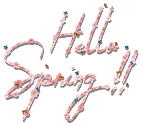 Image result for Hello Spring Text