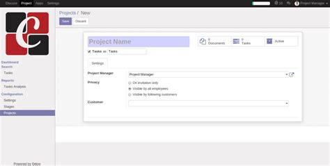 Image result for Odoo Project Manager