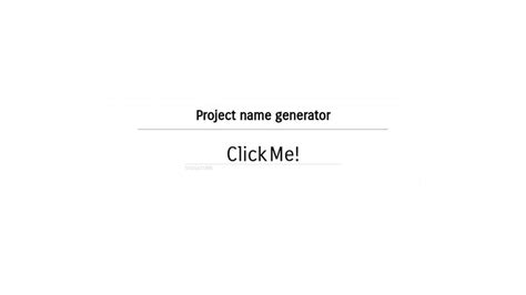 Image result for Project Name Generator