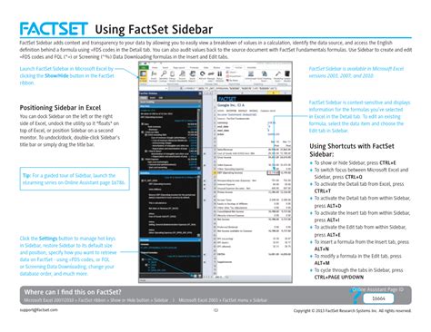Image result for FactSet Excel Add In