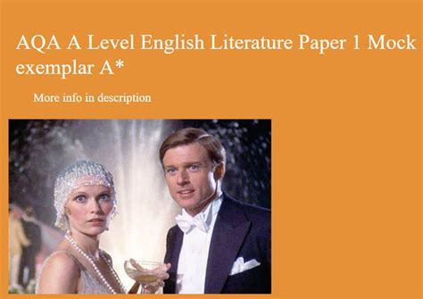 Image result for English Literature Paper 1 Examples
