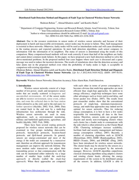 Image result for Distributed Fault Detection