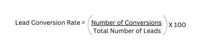 Image result for Lead Conversion Rate Formula