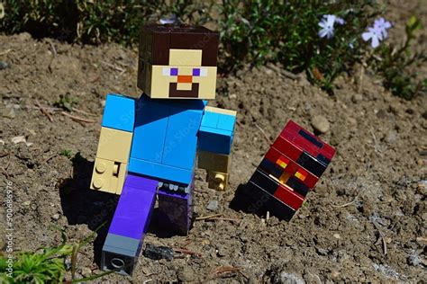 Image result for Puppet Steve LEGO Minecraft Nether