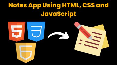 Image result for Note Taking App with HTML/CSS JS Code
