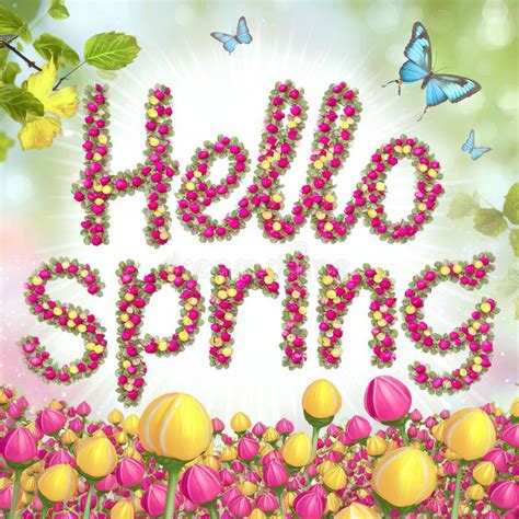 Image result for Hello Spring Poster Design