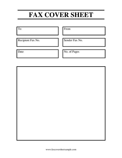 Image result for Basic Blank Fax Form