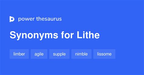 Image result for Define Lithe