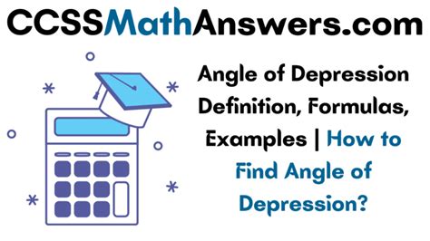 Image result for How to Solve Angle of Depression Problems